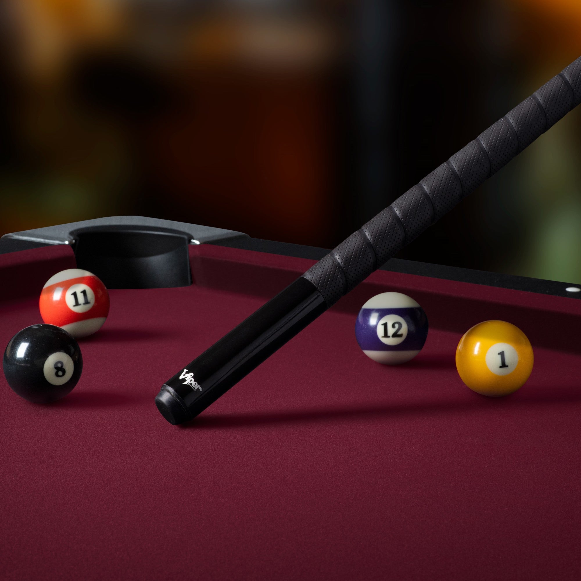 Viper 50-0703 Sure Grip Pro Black Billiard/Pool Cue Stick